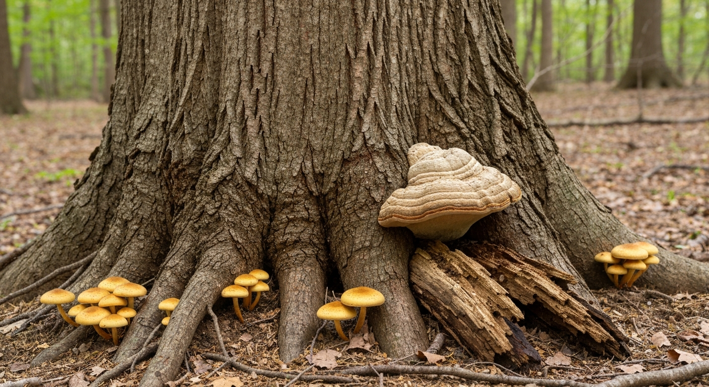 Tree Root Fungus Identification: Mushrooms, Conks, and What They Mean ...